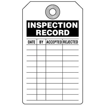 General Maintenance Inspection Tags | Emedco