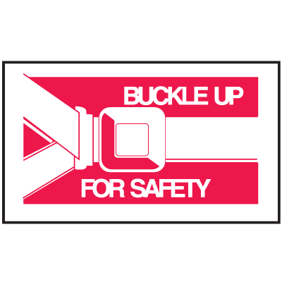 Instructional Labels - Buckle Up For Safety | Seton