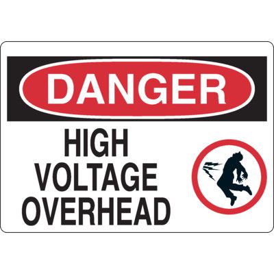 Danger High Voltage Signs | OSHA Compliant Safety Warnings | Emedco