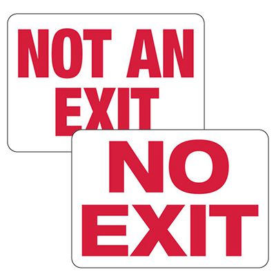 Exit & Pathway Marking Signs | Safety Guidance | Emedco