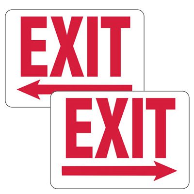Exit & Pathway Marking Signs | Safety Guidance | Emedco