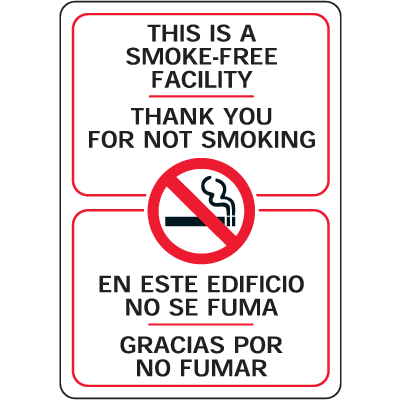 Smoke & Tobacco Free Signs | Seton