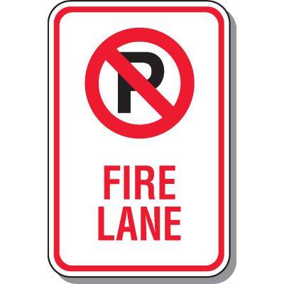 Fire Lane Signs - Fire Lane (With Graphic)|Seton Canada