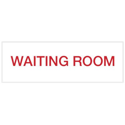 Waiting Room - Engraved Standard Worded Signs | Emedco