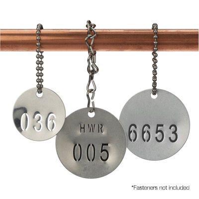 Custom Stamped Stainless Steel Valve Tags, Valve Tags | Seton
