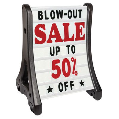 QLA-Plus Rolling A-Frame Sidewalk Signs | Seton