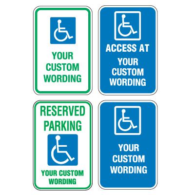Custom Aluminum ADA Parking Signs | Seton