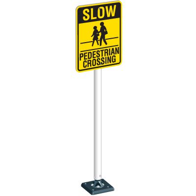 Flex Sign System - Pedestrian Crossing Sign|Seton Canada | Seton.ca