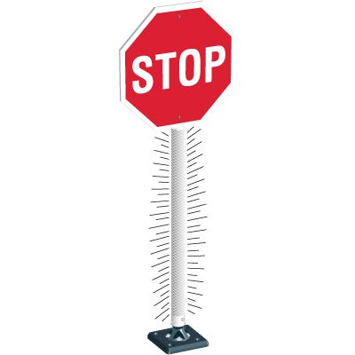 Reflective Sheeting Stop Flexible Sign System | Emedco