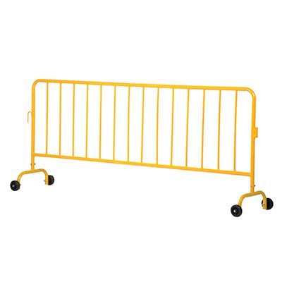 Interlocking Crowd Control Barriers With 2 Wheels | Emedco