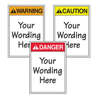 Custom ANSI Warning Labels, Custom Safety Labels | Emedco