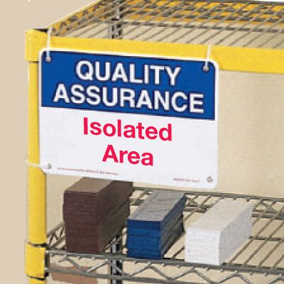 Quality Assurance Isolated Area Signs|Seton Canada | Seton.ca