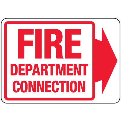 Fire Department Connection (FDC) Signs | Seton