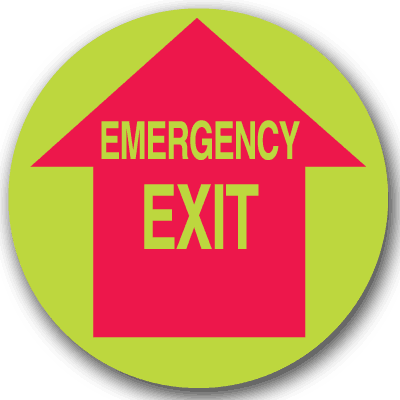 Emergency Floor Markers - Emergency Exit | Seton