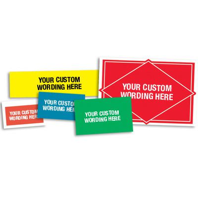 Custom Design Heavy-Duty Labels | Emedco