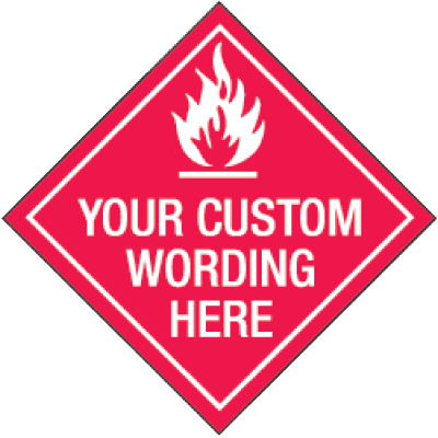 Custom Diamond Shaped Placard Signs | Emedco