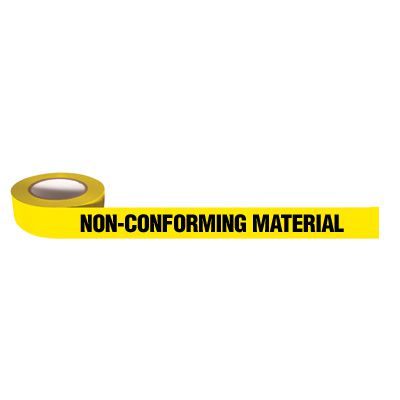 Quality Control Tapes - Non-Conforming Material | Seton
