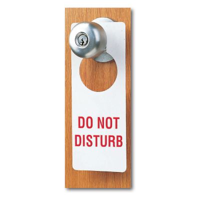 Custom Door Knob Hangers (Round Hole) | Emedco