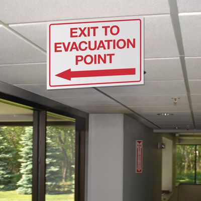 Custom Drop Ceiling Double-Faced Signs | Seton