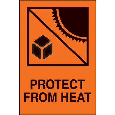 International Shipping Label - Protect From Heat | Emedco