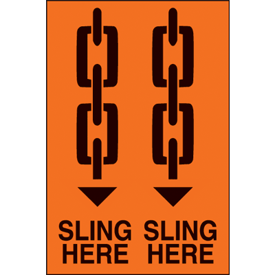 International Shipping Label - Sling Here | Emedco