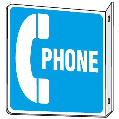 2-Way Sign - Phone (W/Graphic)|Seton Canada | Seton.ca