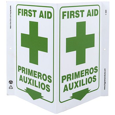First Aid Station Signs - High Visibility & OSHA Compliant | Seton