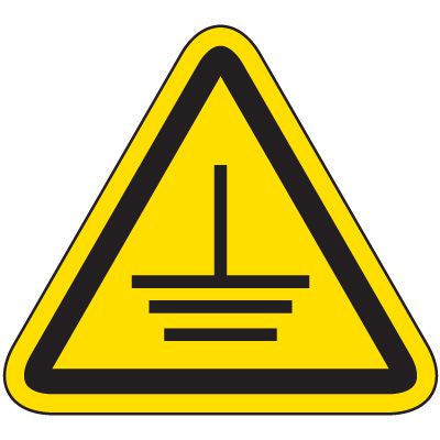 Electrical Ground Labels Warning No Provision For Earth Labels | Label