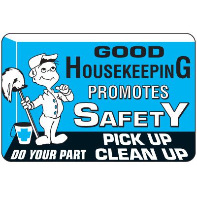 Good Housekeeping Floor Label | Emedco