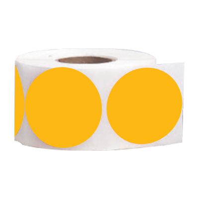 Blank Inventory Labels - Orange | Emedco