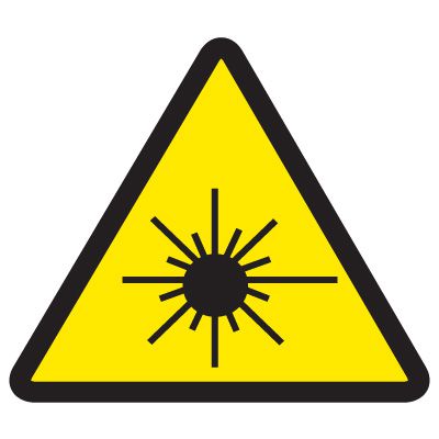 ISO Warning Symbol Labels - Laser, Equipment & Machine Labels | Emedco