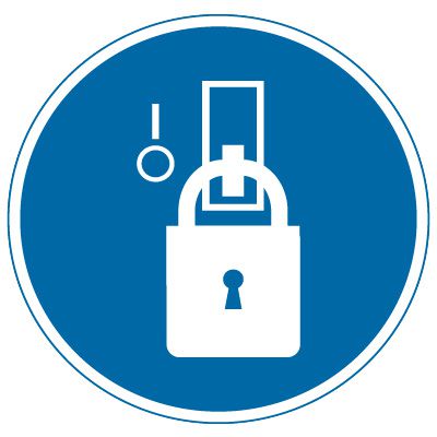 International Symbol Labels - Lockout in De-Energized State | Emedco