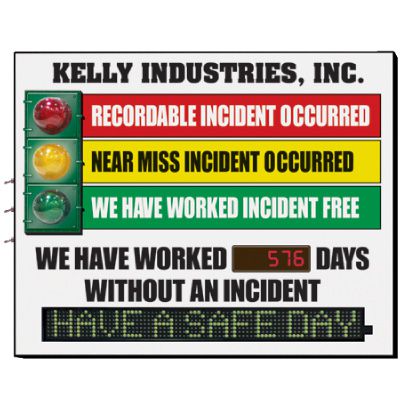 Custom Electronic Safety Signal Scoreboard | Emedco