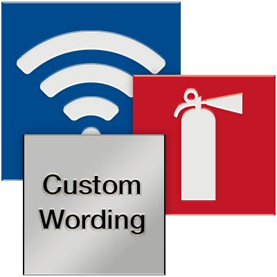 Custom Engraved Graphic Symbol Signs | Emedco