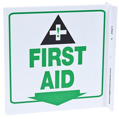 First Aid L-Style Sign | Seton