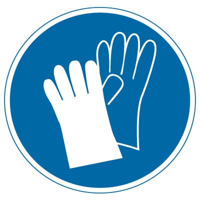 ISO Mandatory Labels - Wear Hand Protection | Emedco