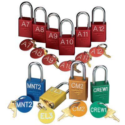 Custom Engraved LOTO Padlocks & Key Tags | Emedco