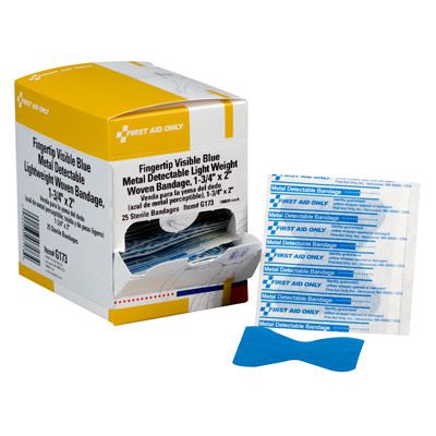 First Aid Only® Adhesive Metal Detectable Bandages, Bandages | Seton