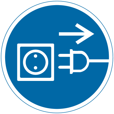 International Symbol Labels - Electrical Shutdown | Emedco