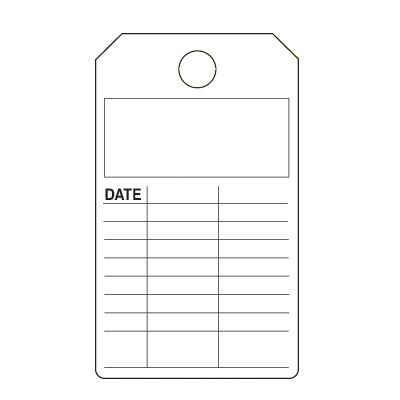 Blank Lined Duro-Tag | Emedco
