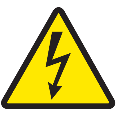 High Voltage Warning Labels | ISO Symbol | Seton