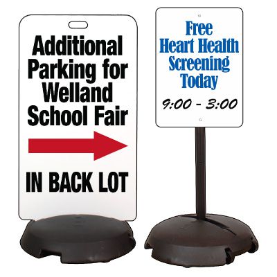 Custom EZ-Roll Sign Stanchions | Personalized Printed Signs | Seton