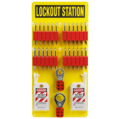 24-Lock Lockout Board with Nylon Safety Lockout Padlocks | Seton.ca