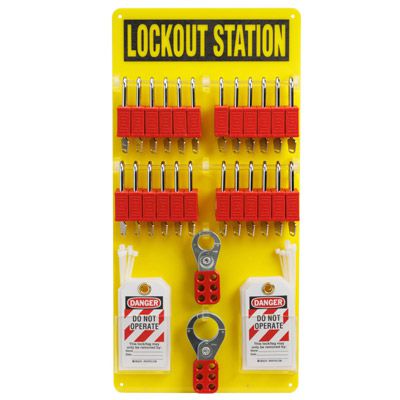 24-Lock Lockout Board with Nylon Safety Lockout Padlocks | Seton.ca