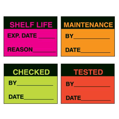 Custom Fluorescent Paper Write-On Labels, Custom Labels | Emedco