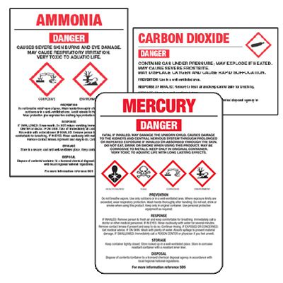 Custom Ghs Labels Globally Harmonized System GHS