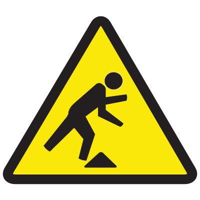 International Symbols Labels - Tripping Hazard|Seton Canada | Seton.ca