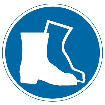 Foot Protection Pictogram Label | Seton Canada | Seton.ca