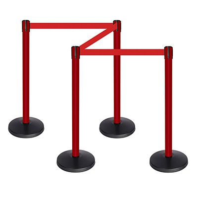 QueueWay Plus Stanchion, Retractable Belt Systems | Emedco
