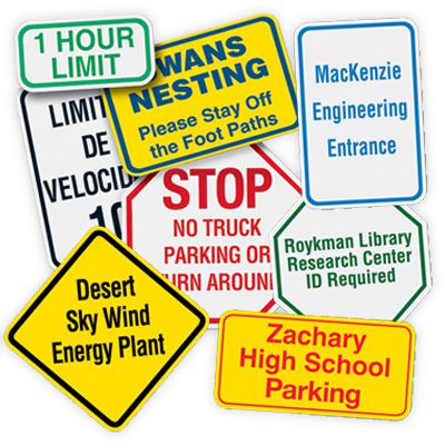 Custom High-Intensity Reflective Traffic Signs | Seton